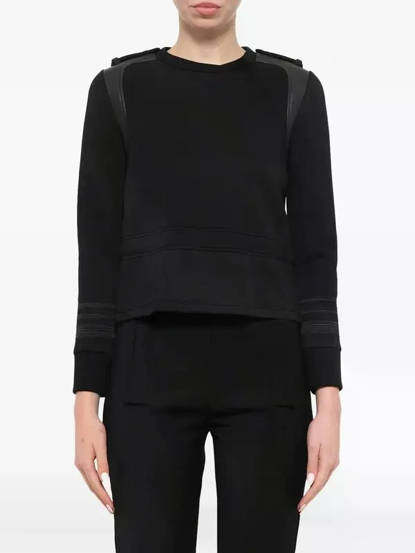 Neil Barrett Leather Detail Sweatshirt