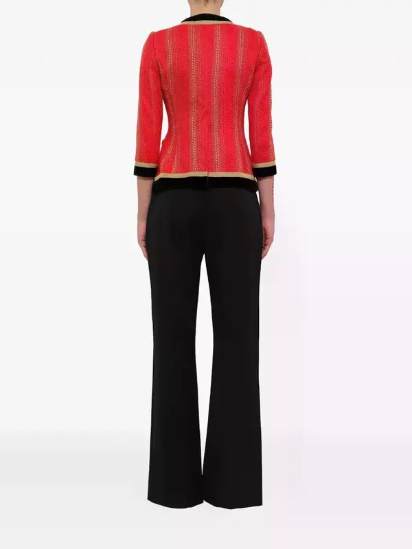 Givenchy Velvet-trim Tweed Jacket