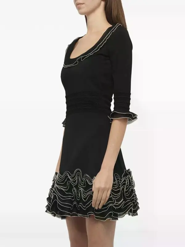 Alexander McQueen Frill Mini Dress