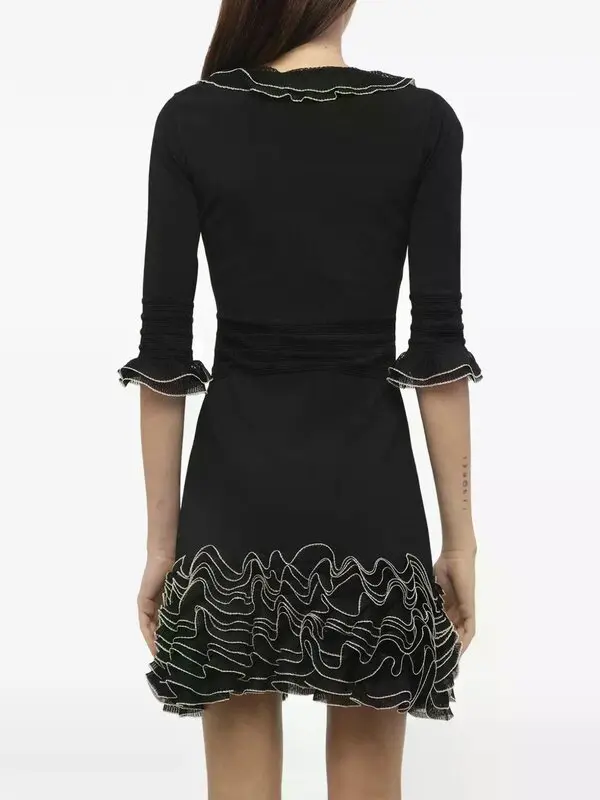 Alexander McQueen Frill Mini Dress