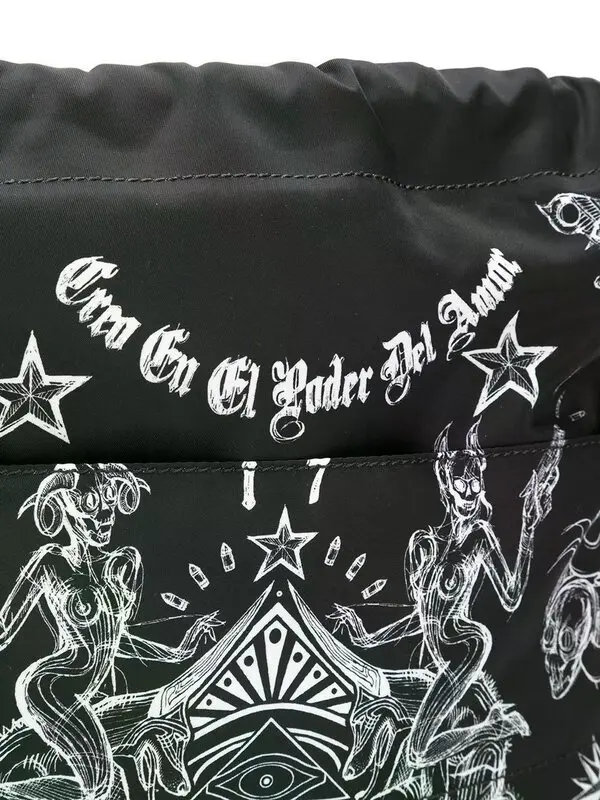 Givenchy Tattoo Print Drawstring Backpack