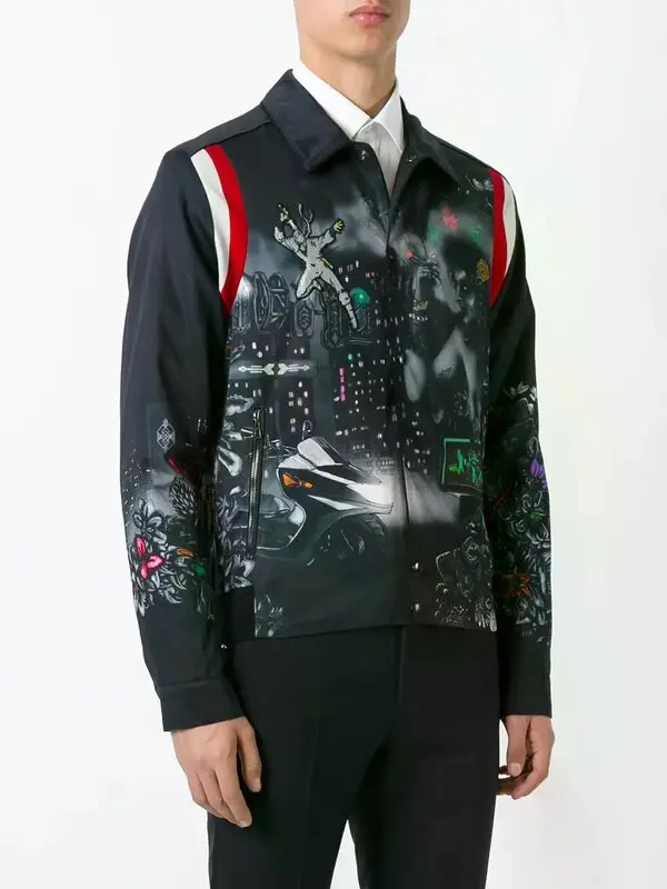 LANVIN Printed Bomber Jacket