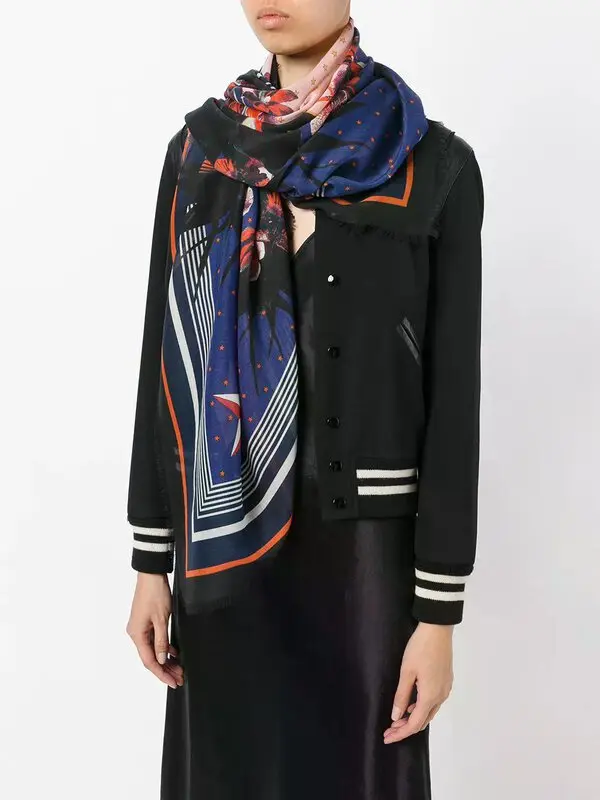 Givenchy Floral Star Print Scarf