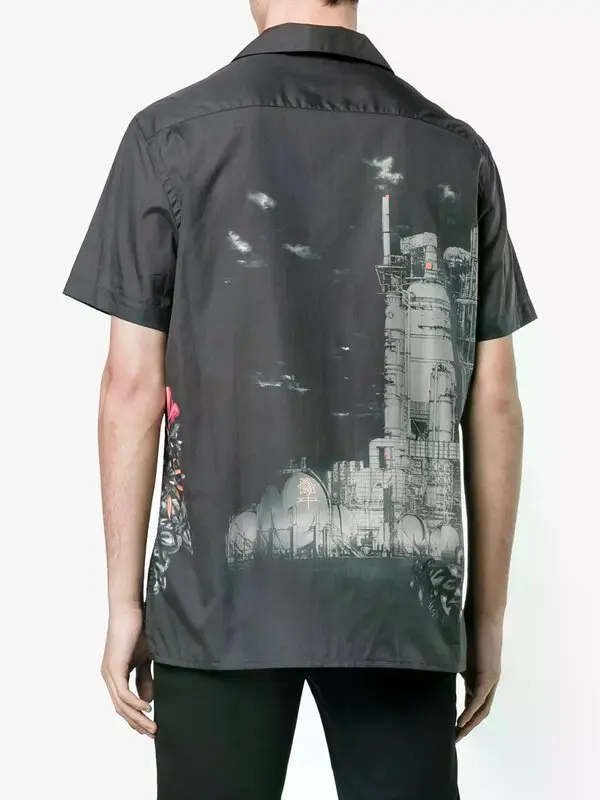 LANVIN Printed Bowling Shirt