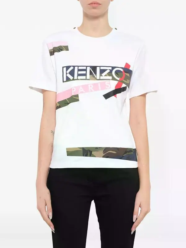 Kenzo Patch Print T-shirt - White