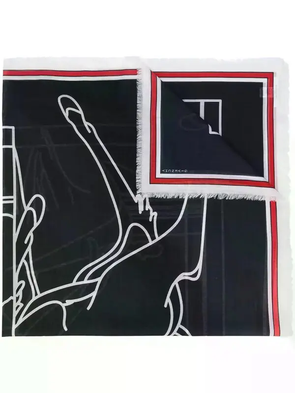 Givenchy Bambi Print Scarf - Black