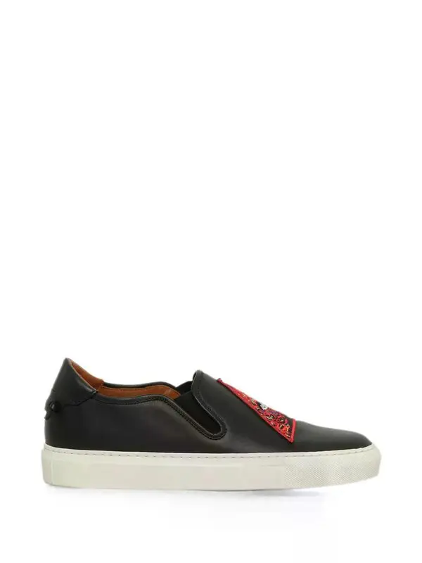 Givenchy Illuminati Embroidered Slip-on Sneakers - Black