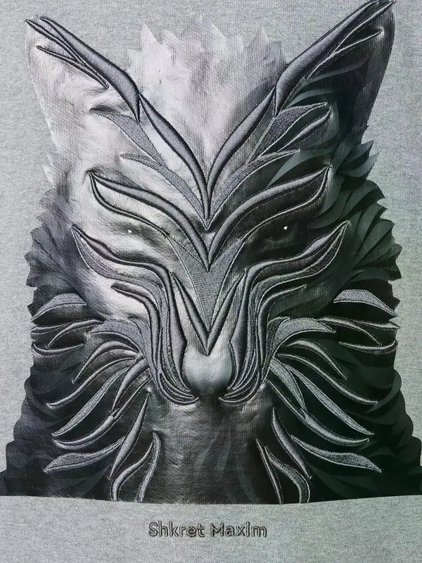 JUUN.J Wolf Print Hoodie