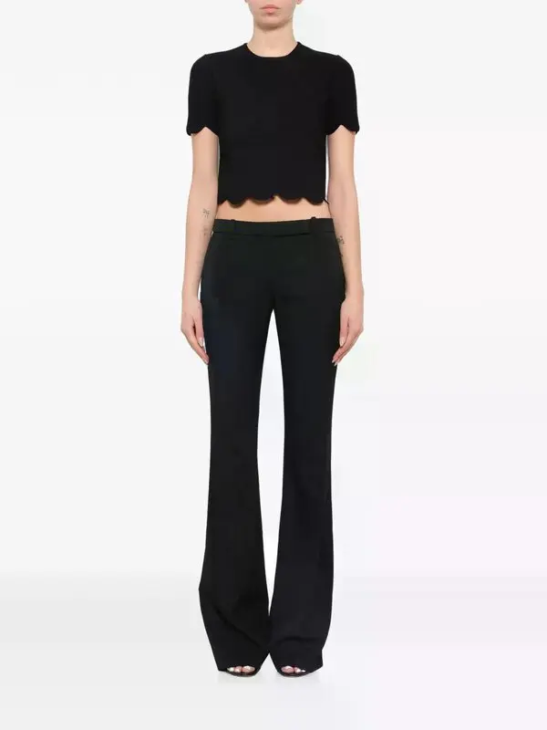 Alexander McQueen Scalloped Hem Top