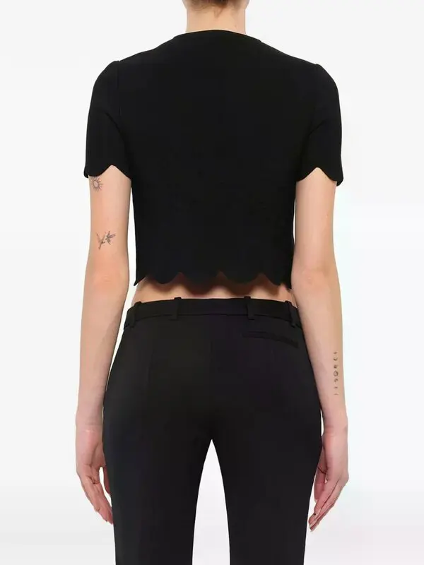 Alexander McQueen Scalloped Hem Top
