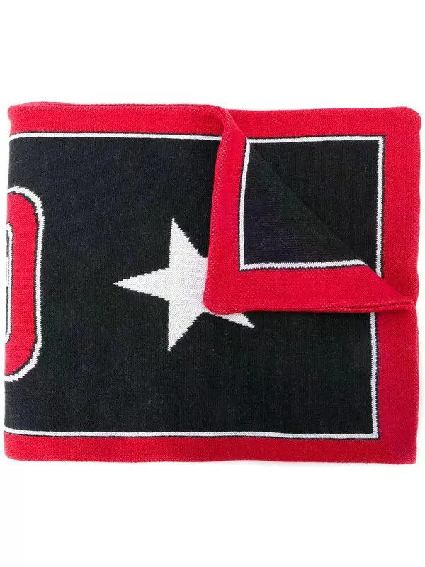Givenchy Paris Knit Scarf - Black