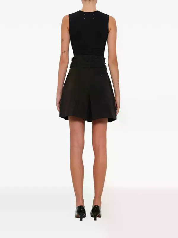 Alexander McQueen High-waisted Tie Shorts