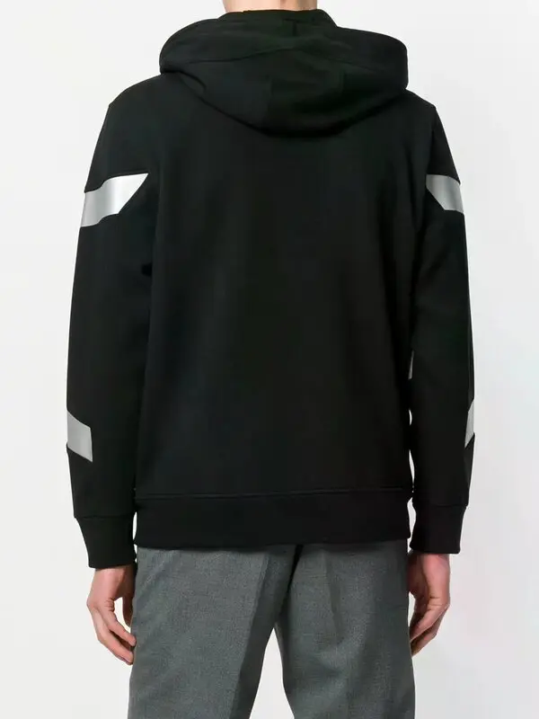 Neil Barrett Modernist Hooded Jacket With Contrast Panelling