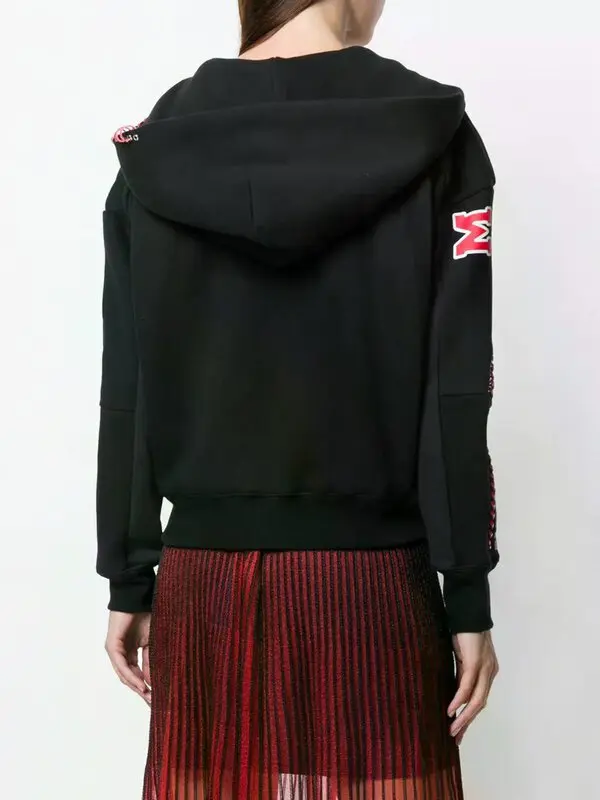 Alexander McQueen Floral Logo Hooded Sweatshirt
