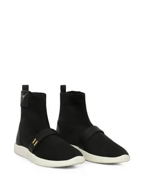 GIUSEPPE ZANOTTI High Top Sneakers With Pull-tab