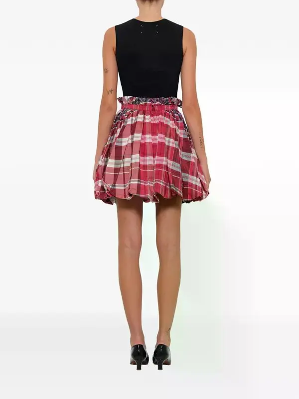 Alexander McQueen Checked Flared Skirt