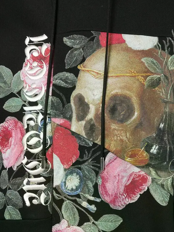 Alexander McQueen Patchwork Skull And Roses Hoodie