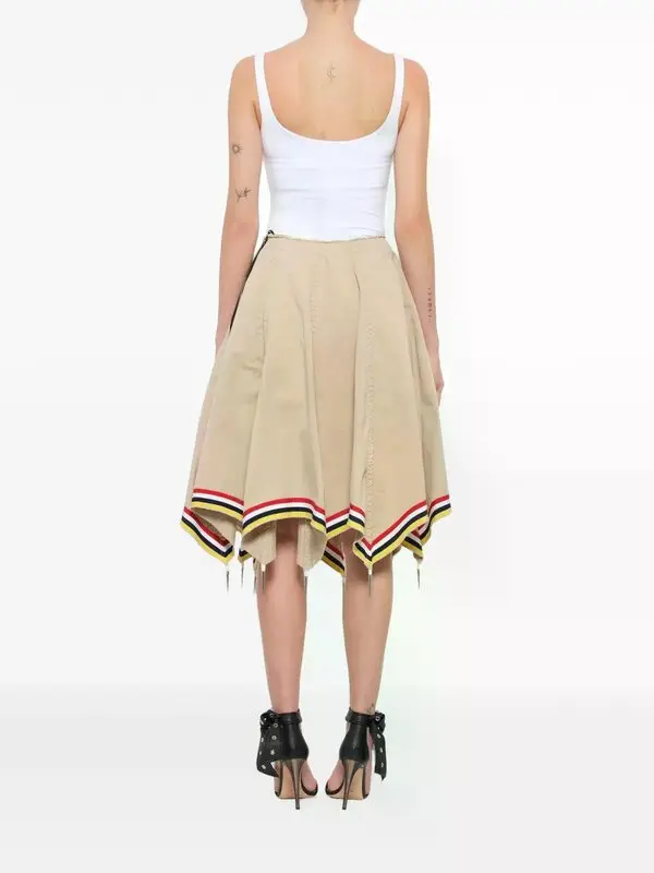JW Anderson Umbrella Effect Pleated Skirt - Neutrals
