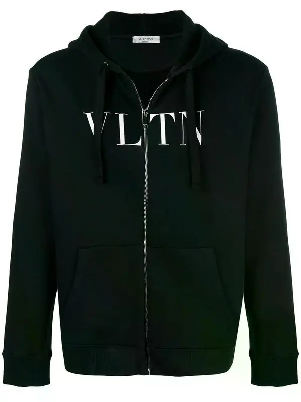 Valentino Garavani Vltn Print Full Zip Hoodie