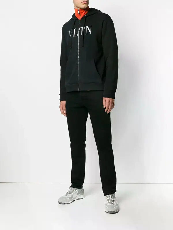 Valentino Garavani Vltn Print Full Zip Hoodie