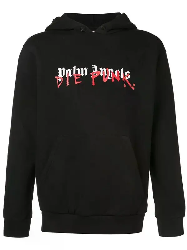 Palm Angels X Playboi Carti Die Punk Hoodie - Black