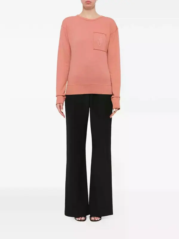 JW Anderson Logo-embroidered Cotton Sweatshirt
