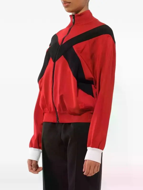 Givenchy Stripe-detail Zip-up Bomber Jacket