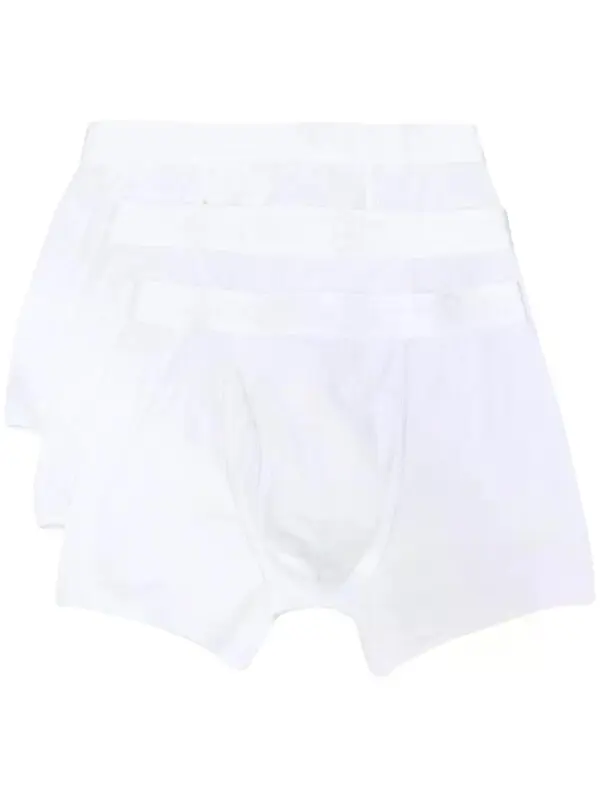 Off-White Three-pack Logo-tape Boxer Briefs - White