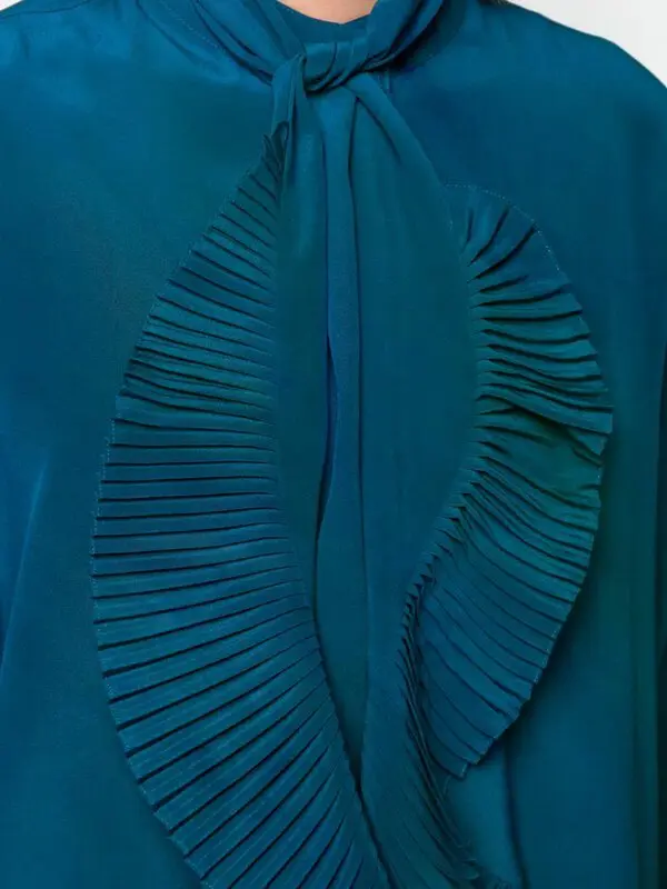 Givenchy Pleated Scarf Shirt Dress