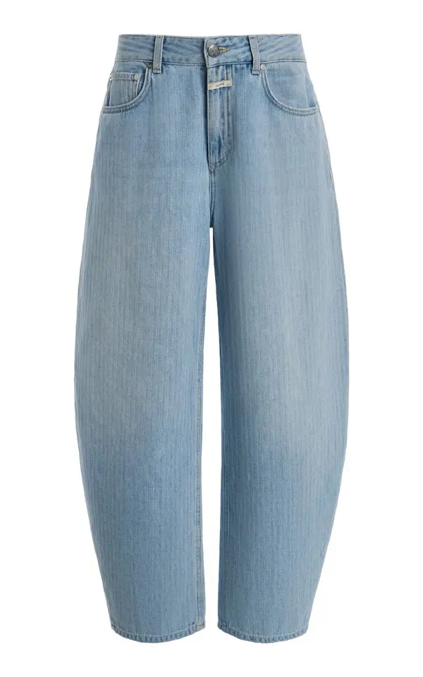 Closed Jazzie Rigid Barrel-leg Jeans - Light Wash