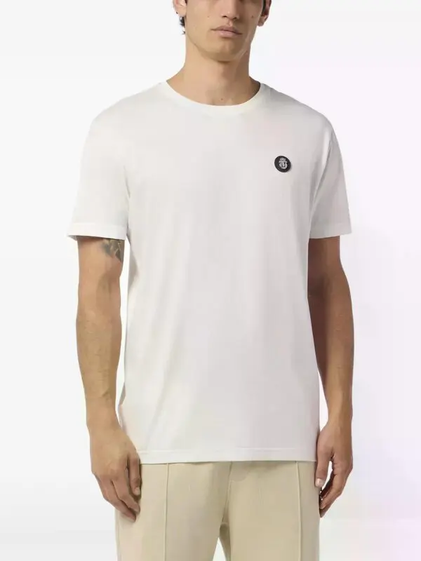 BILLIONAIRE Logo-patch Crew-neck T-shirt