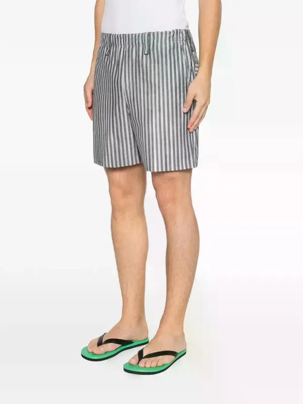 Issey Miyake Vertical Stripe Jersey Shorts