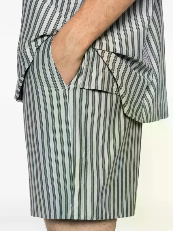 Issey Miyake Vertical Stripe Jersey Shorts