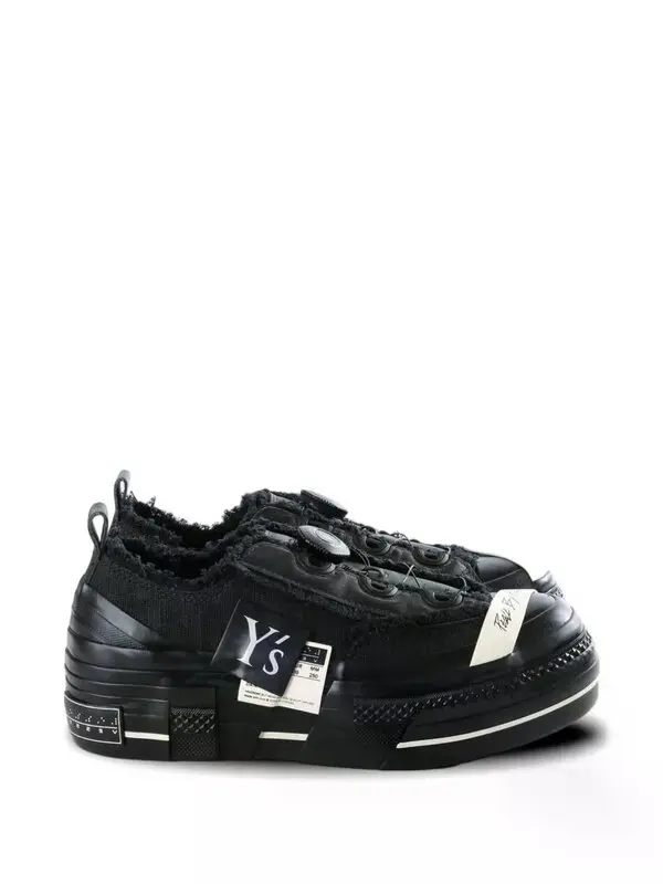 Y’s Frayed Low-top Sneakers
