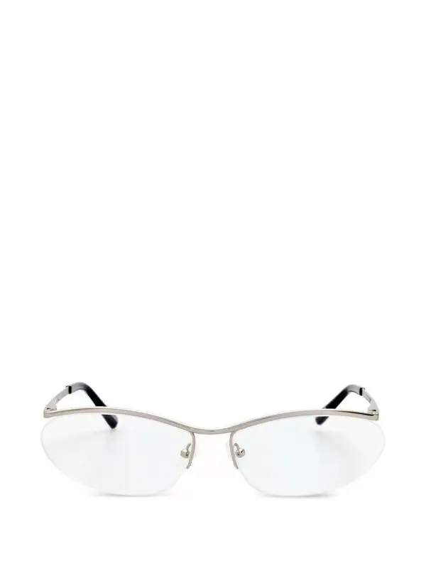 Linda Farrow Cat Eye Frame Eyeglasses - Silver