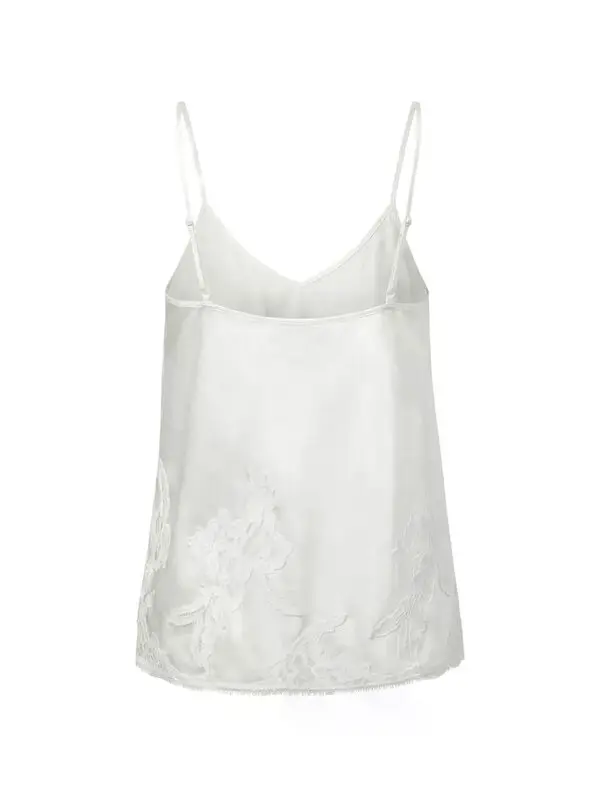 ALMAZ Lace Appliqué Top - White