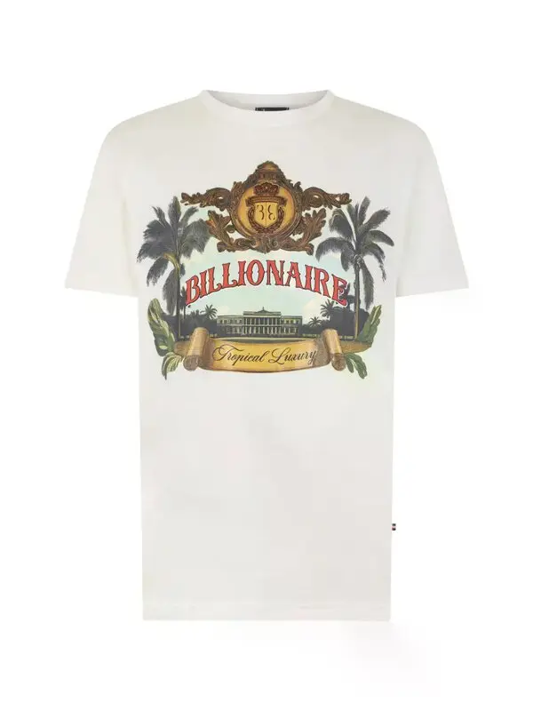 BILLIONAIRE Round-neck T-shirt - Neutrals