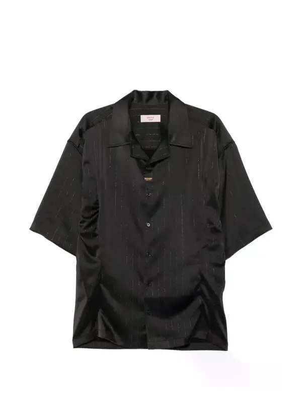 Martine Rose Striped Short-sleeve Shirt - Black