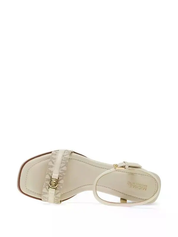 Michael Kors Monogram Buckle Fastening Sandals