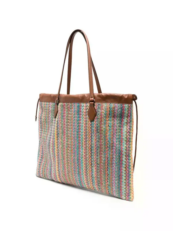 JIMMY CHOO Raffia Tote Bag