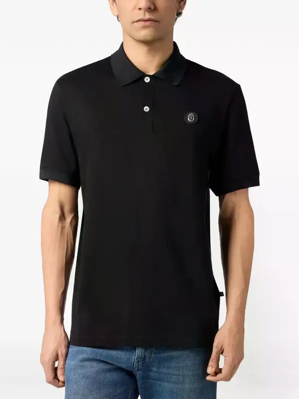 BILLIONAIRE Logo-patch Buttoned Polo Shirt
