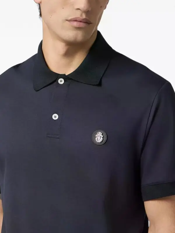 BILLIONAIRE Appliqué Basic Polo Shirt