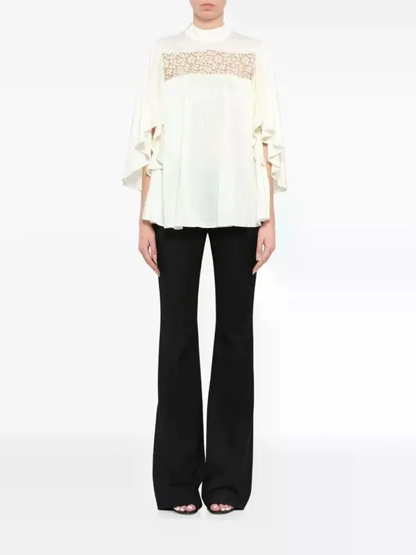 Alexander McQueen Lace Panel Blouse
