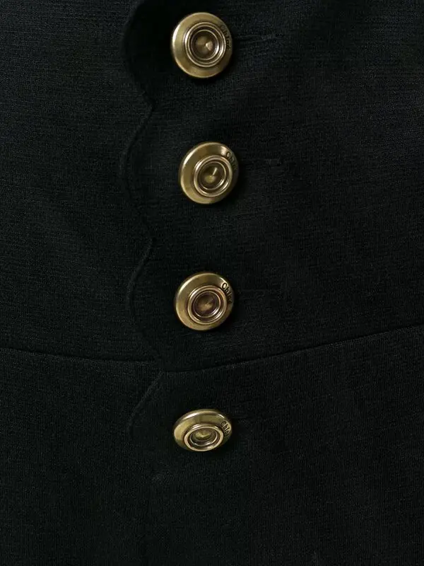 Chloé Wool Pinafore Playsuit With Gold-tone Buttons