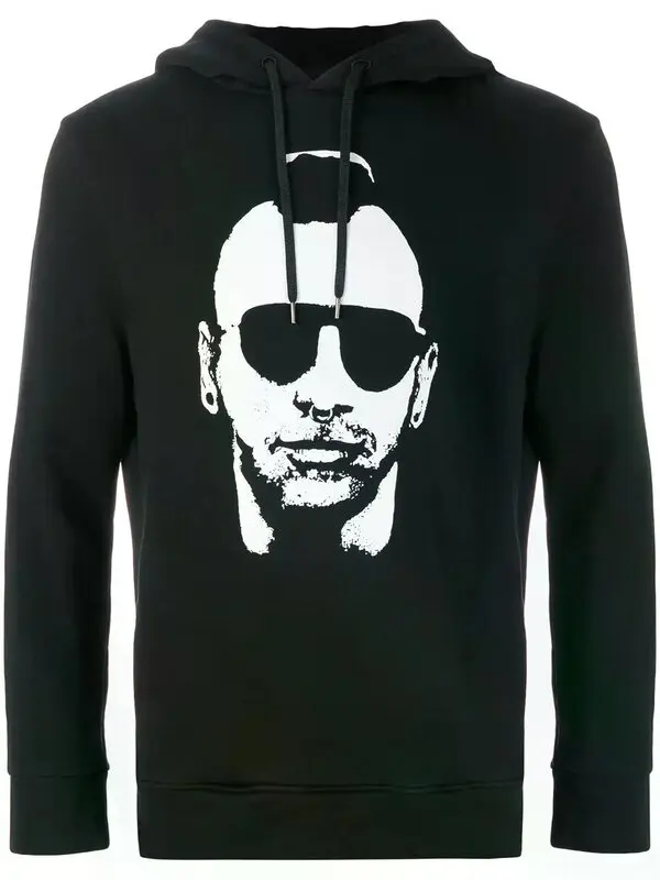 Neil Barrett Face Print Hoodie