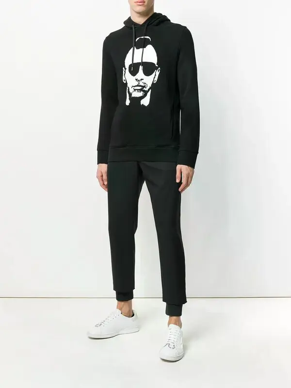 Neil Barrett Face Print Hoodie