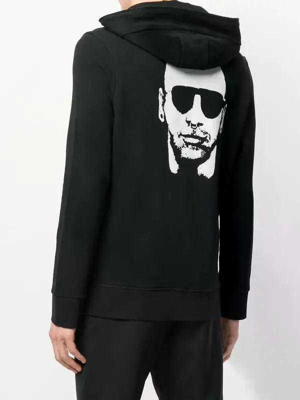Neil Barrett Face Print Hoodie
