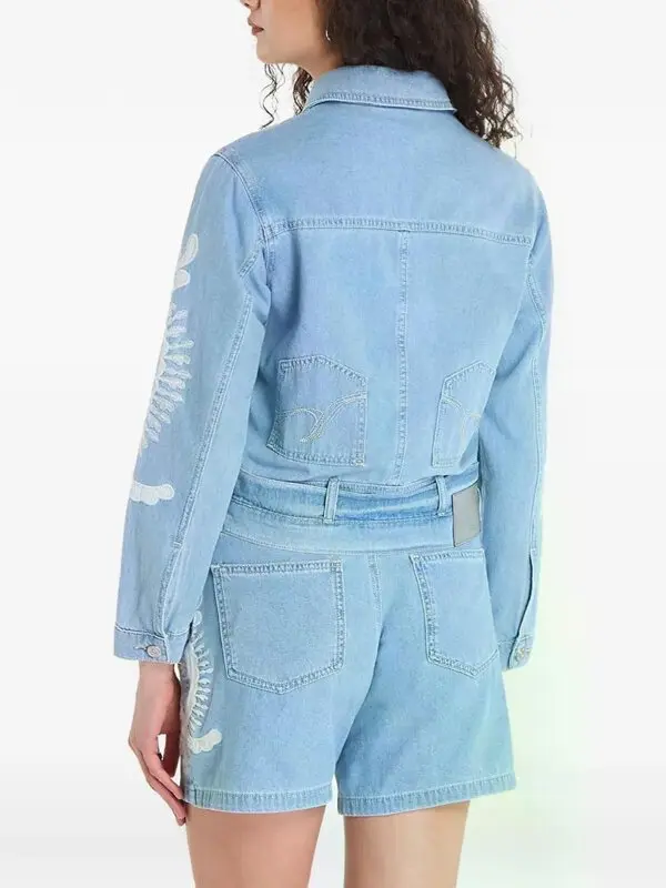 Desigual Embroidered Denim Jacket