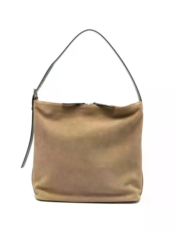 A.p.c. Maxi Bld Suede-finish Shoulder Bag