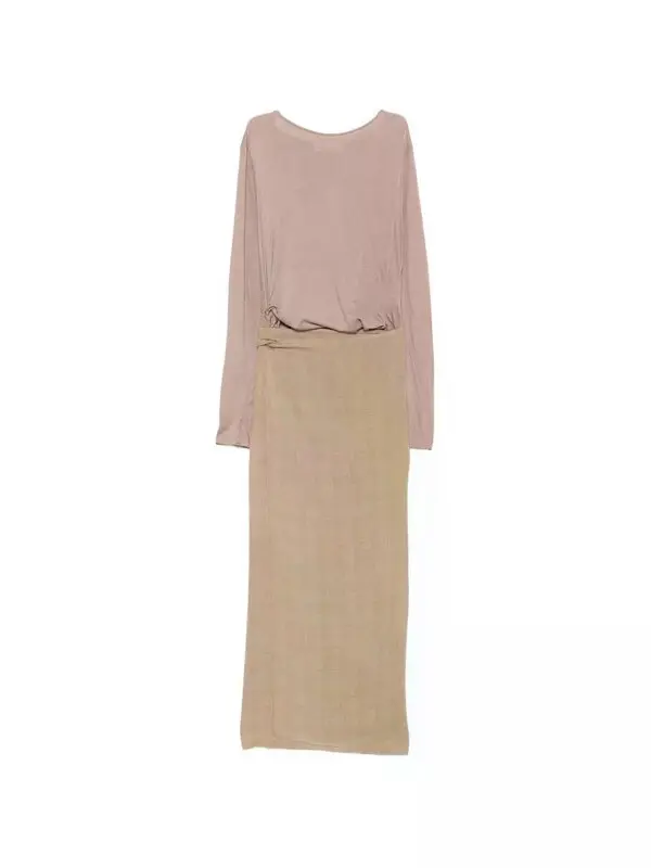 Our Legacy Linen Check Pattern Maxi Dress